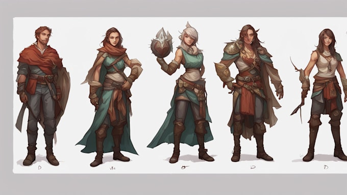 Make dnd character art and dnd character art by Quinelerry | Fiverr