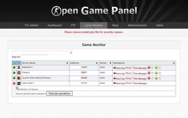 Installé open game panel by Islamou1 | Fiverr