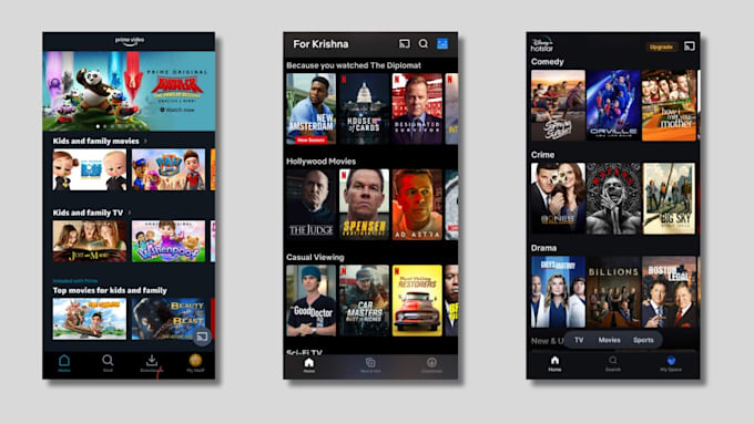 Build iptv app, vod app, ott platform, live streaming app with admin panel by Terryseptember ...