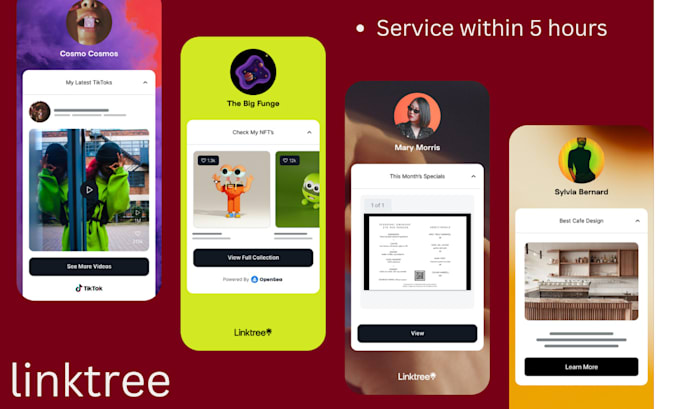 Setup linktree, beacons, taplink, link in bio, within 5 hours by Mdsujonmia576 | Fiverr