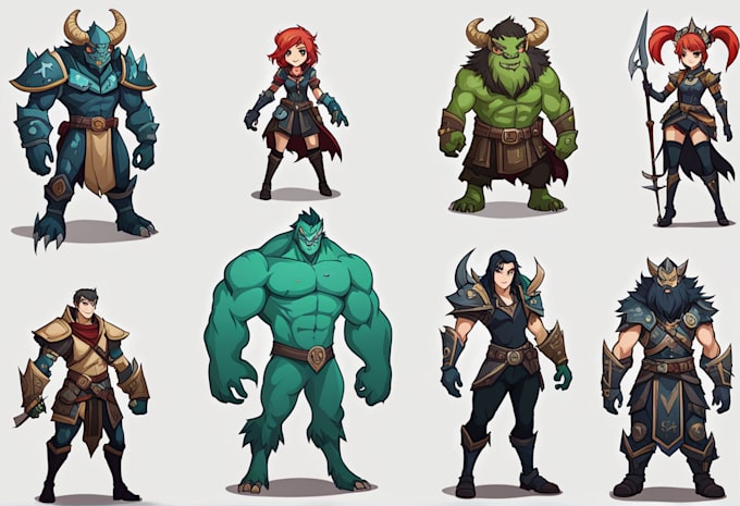 Draw 2d game characters, monsters, and fantasy characters by ...