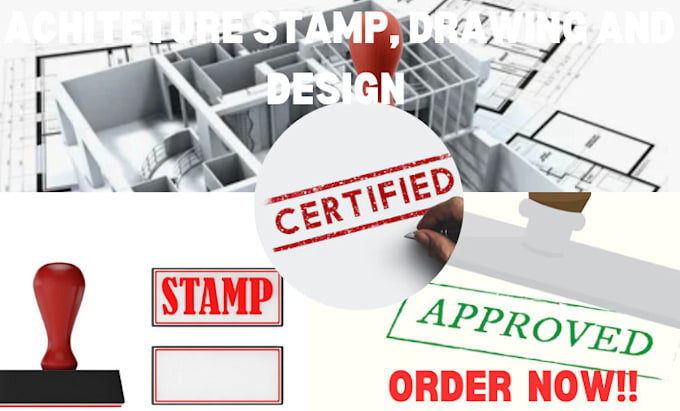 Create architecture stamp, design, architectural drawing by Architect ...