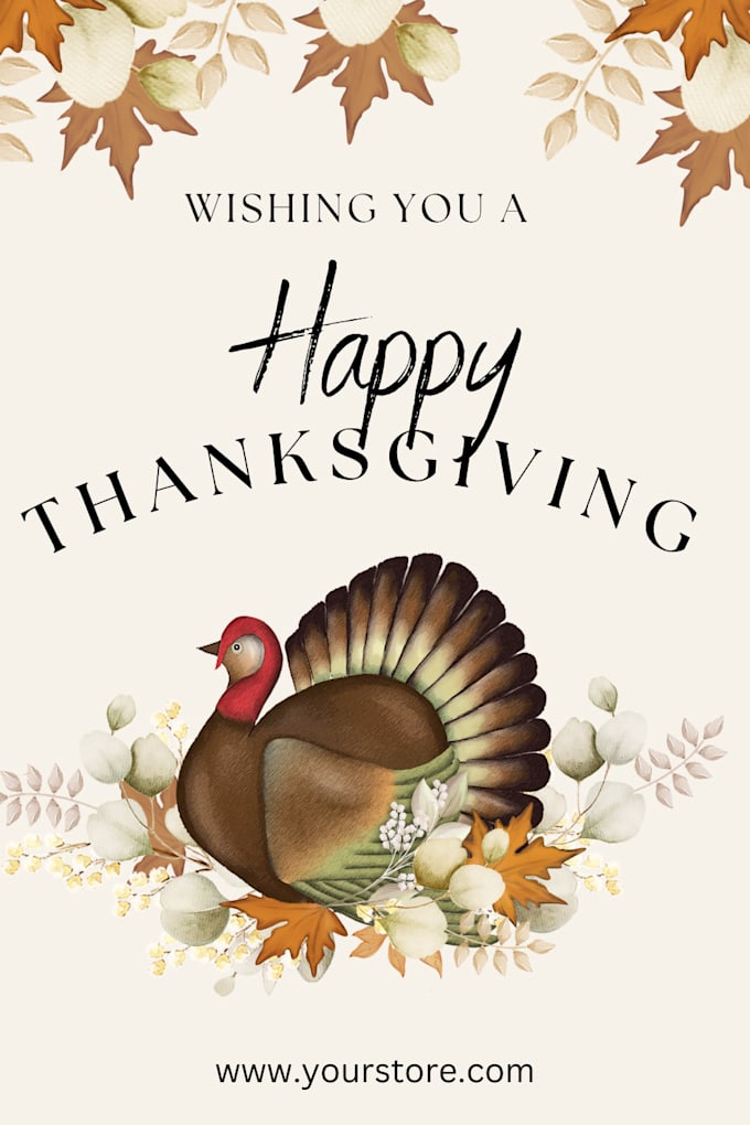 Create a happy thanksgiving canva template by Lauralacina | Fiverr