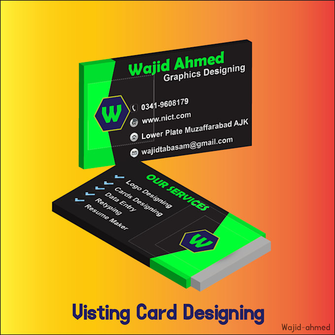 Professional visiting card design by Chudhary_wajid | Fiverr
