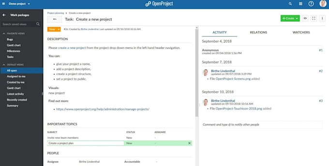 Setup openproject for you by Niduss_corp | Fiverr
