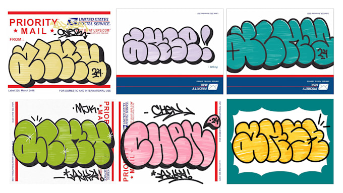 Design digital graffiti sticker slap for you by Aaalky | Fiverr