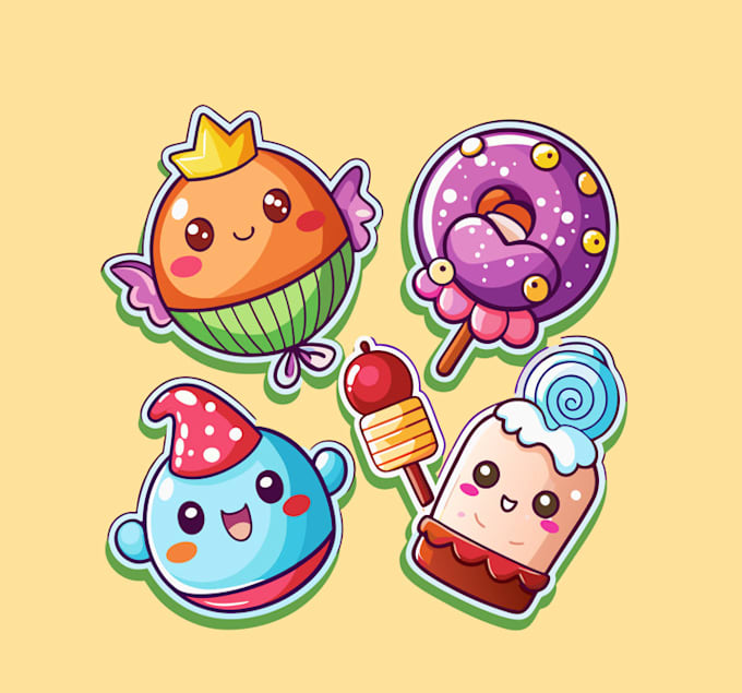 Design popular business brand candy mascot logo by Rory_loton | Fiverr