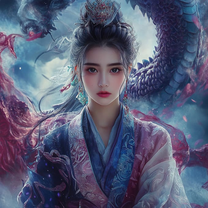 Draw a amazing fantasy portrait from your imagination by Wallalleero ...