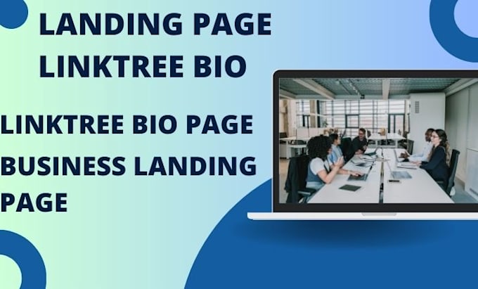 Design professional business landing page, setup linktree bio link ...