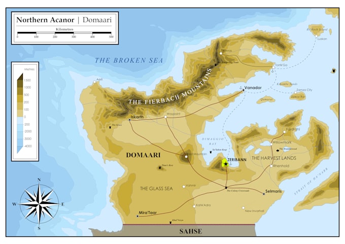 Create an atlas style map for your fantasy world by Jakesomboon | Fiverr