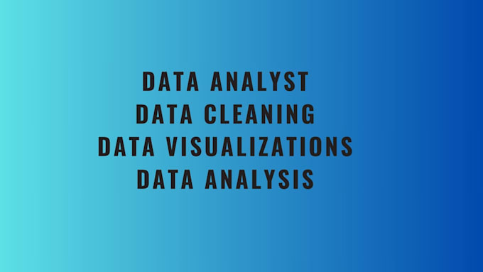 Do statistical data analysis, excel, tableau, r studio by Gachuthacate | Fiverr