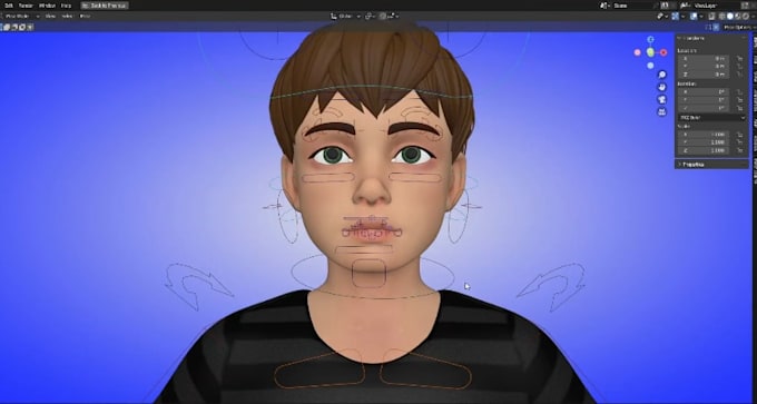 Do 3d character rigging, vtuber rigging, vtuberlive2d in blender, unity, ue