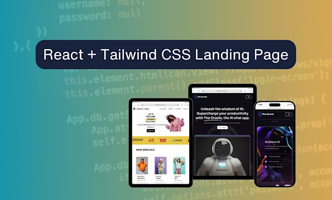 Build Responsive React Js Landing Page With Tailwind Css By Fahim0905 3469