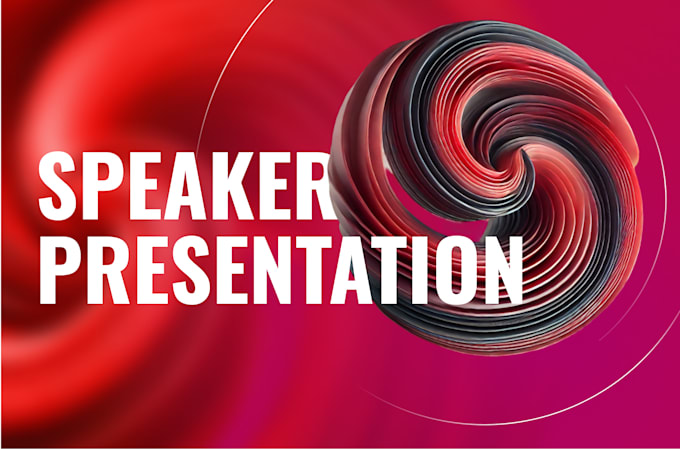 Design your speaker presentation for conference, competition by ...