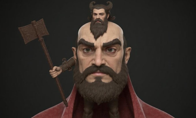 Sculpt 3d character modeling rig animation cartoon character zbrush for ...