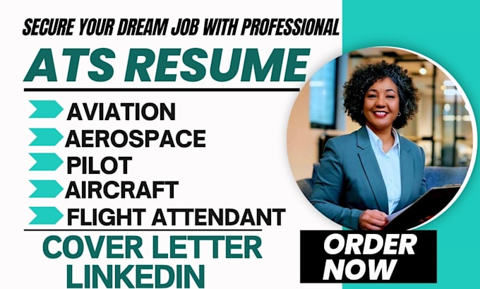 Write aviation, pilot, aerospace, flight attendant, aircraft resume by Theresume_fix | Fiverr