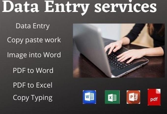 Do data entry, web and online research, copy paste, typing, pdf to excel by Yamnna | Fiverr