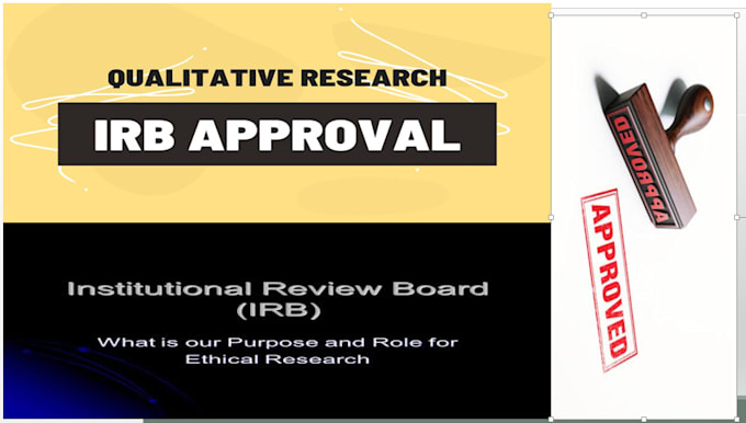 Have your irb approved by Paulnjiri | Fiverr