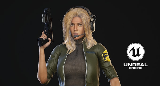 Do realistic meta human character model, 3d head, daz 3d unreal engine ...