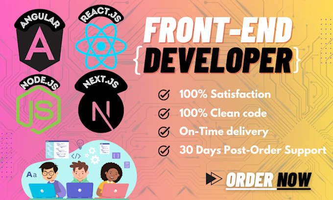Develop reactjs nextjs web apps as angular developer and nodejs ...