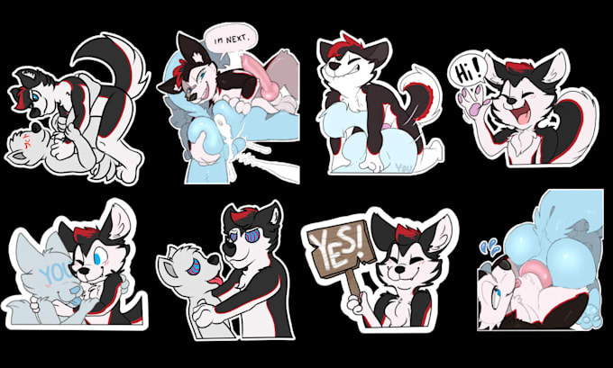 Create furry telegram stickers furry nsfw stickers crypto animated ...