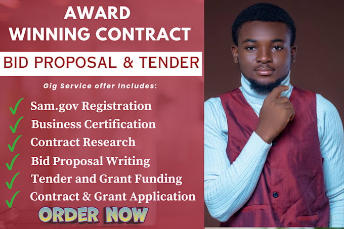 Prepare winning bid proposal, research, and response to rfp, government ... Prepare winning bid proposal, research, and response to rfp, government ...