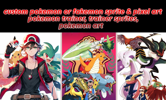 Mache pixelkunst, pokemon fakemon trainer, kampfsprites, pokemon ...