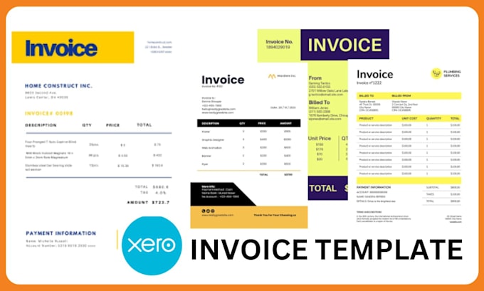Xero invoice template invoice design on xero accounting setup xero by ...