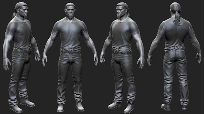 Sculpt 3d character modeling, character design, stl 3d printing, game ...