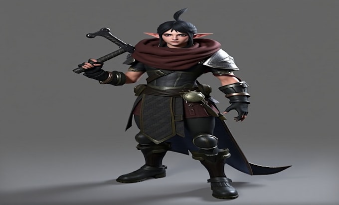 Do 3d game character, 3d game assets, 3d game models for unreal and unity by Bash_p | Fiverr