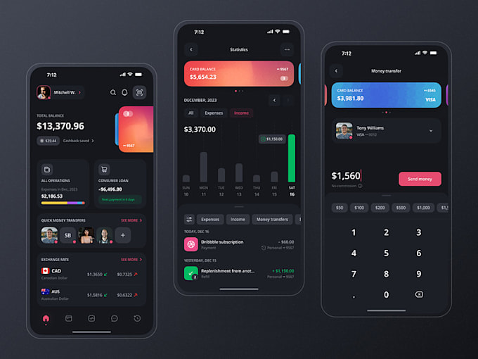 Develop virtual bank app, bank app, payment app, loan app by Richard ...