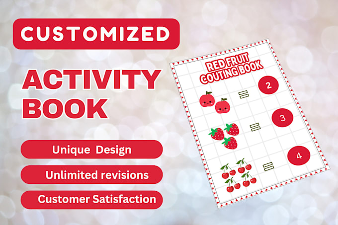 Make custom activity book, kids worksheet and kindergarten worksheets ...