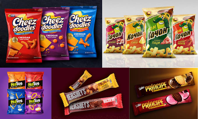 Design food packaging, nutrient bar, snacks label design an packaging ...
