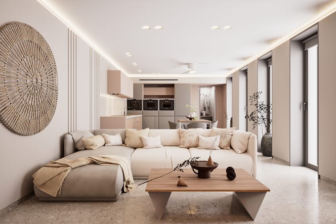 Render photorealistic 360 panorama walkthrough 3d virtual interior tours for vr by Vistarender ...