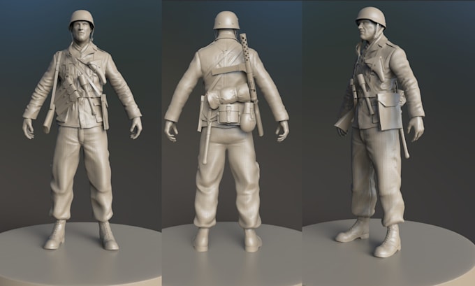 Sculpt detailed 3d action figure models and tabletop gaming miniatures ...