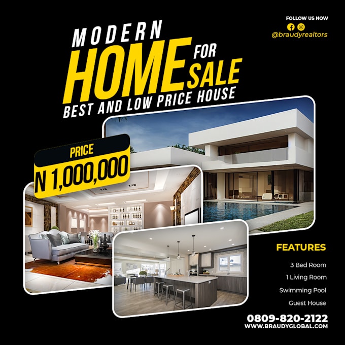 Create eye catching real estate flyers by Kings_code_x | Fiverr