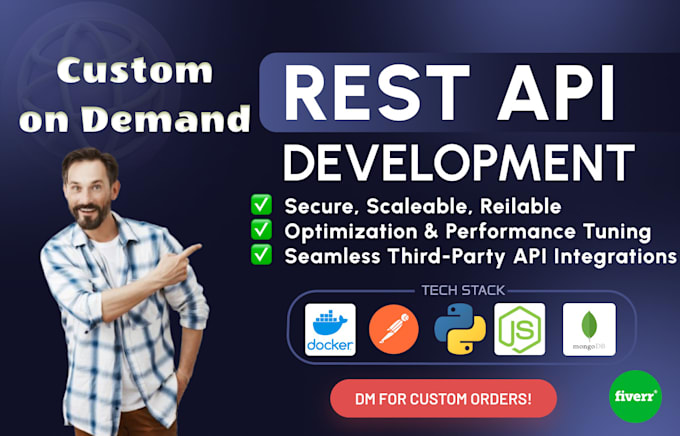 Develop custom rest api using nodejs, express, mongodb, fastapi by Hasan2206 | Fiverr