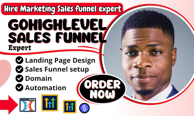 Build gohighlevel sales funnel, gohighlevel landing page, go high level ...
