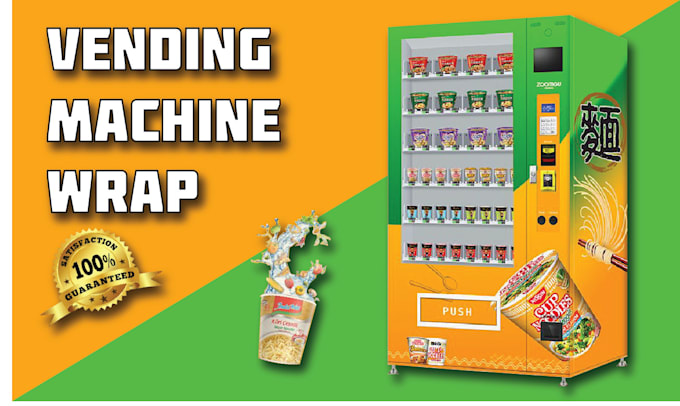 Design eye catching vending machine wrap, atm by Sabaaslam193 | Fiverr