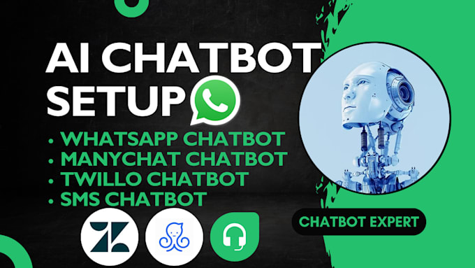 Setup manychat zendesk sms chatbot whatsapp chatbot ai chatbot instagram chatbot by Oyeade231 ...