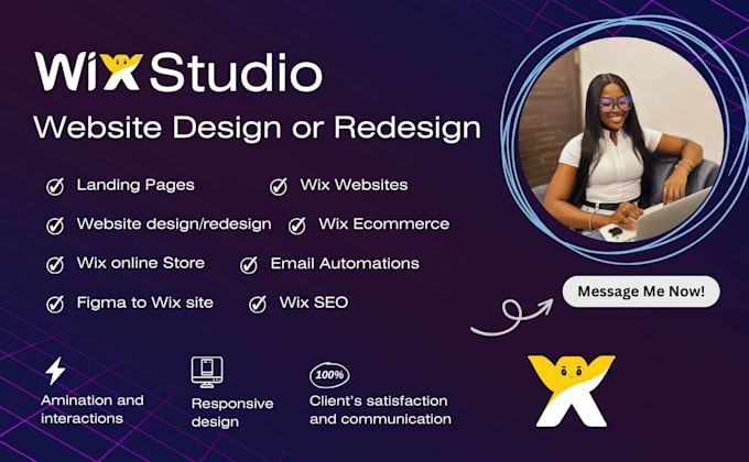 Do wix studio website redesign or design by Akinbo01 | Fiverr