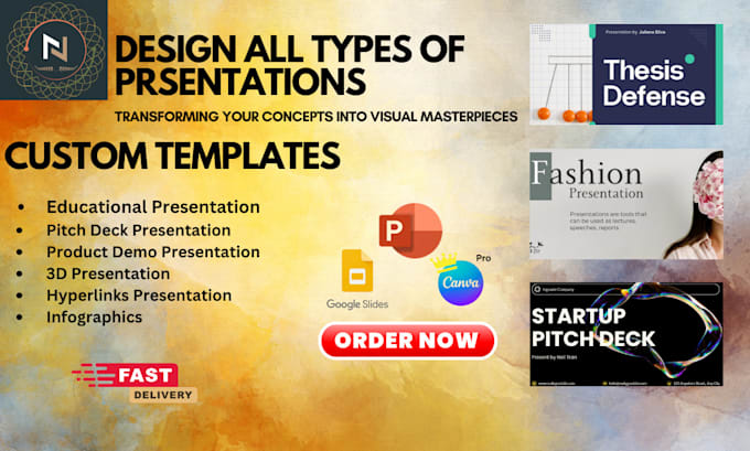 Design and redesign presentation, create custom presentation and ...