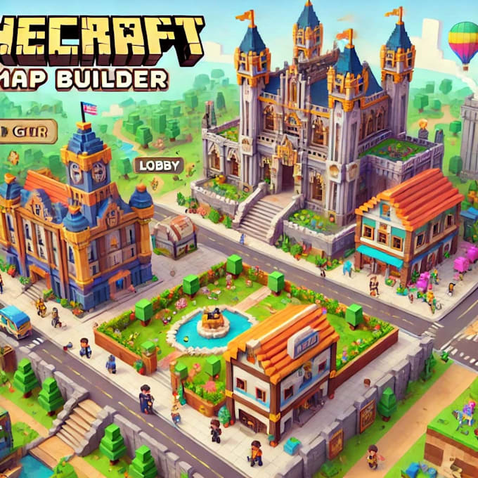 Build your minecraft map, castle, city, structure, lobby, spawn hubs by ...