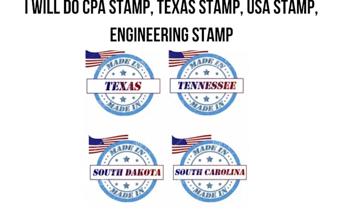 Do cpa stamp, texas stamp, usa stamp, engineering stamp by Buzzaldrin67 ...
