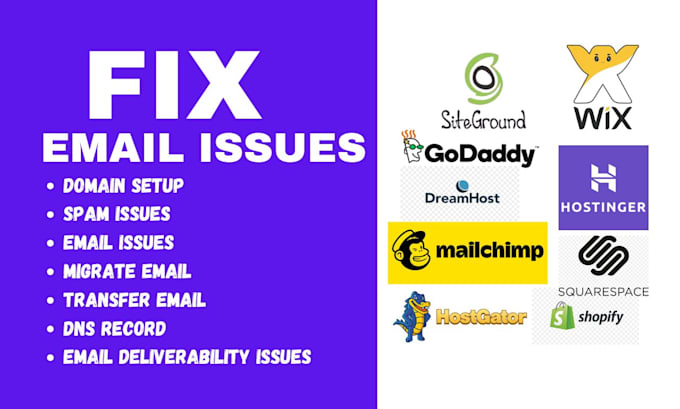 Fix email issue, spam issue, migrate email, resolve your email and dns ...
