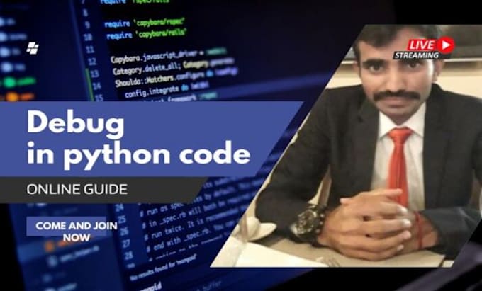 Be your python problem solving instructor extremely, python debug guide online by Engineer_dhati ...