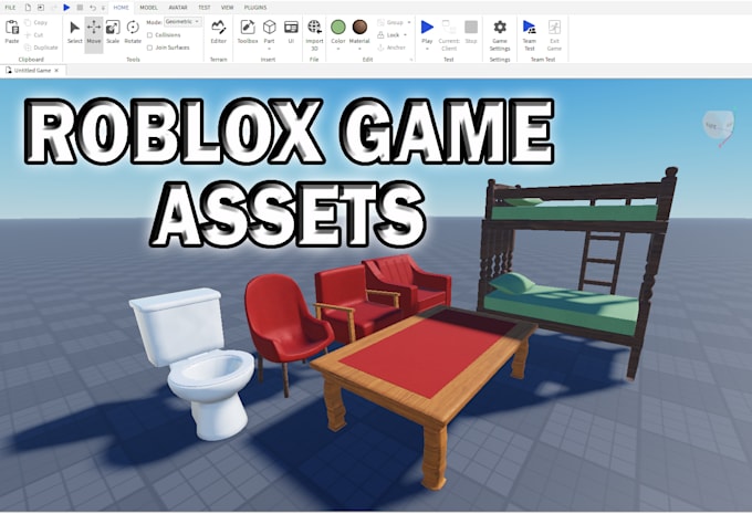 Model assets for your roblox game by Melvinray2 | Fiverr