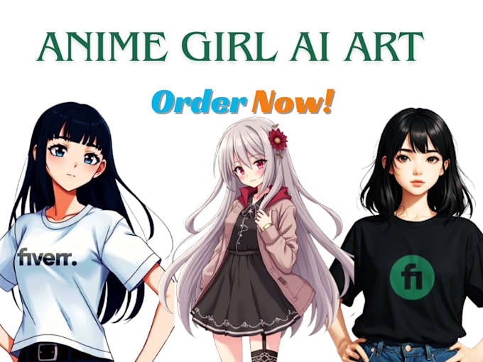 Create custom ai generated anime girl characters by Redon204 | Fiverr