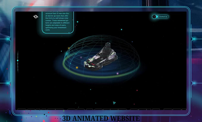 Interactive 3d animated website 3d animated webflow website 3d spline animation by Dan ...