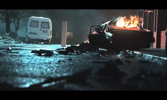 Create 3d vfx scene fire explosion 3d cgi environment vfx animation ...